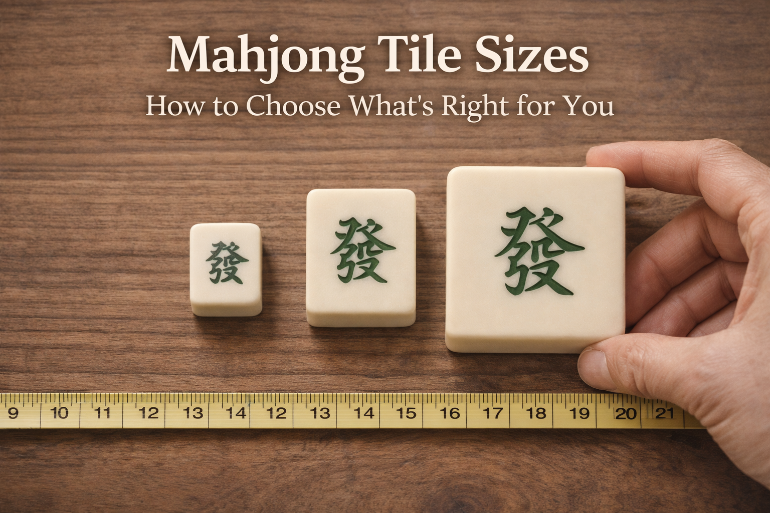 Mahjong Tile Sizes: How to Choose What’s Right for You
